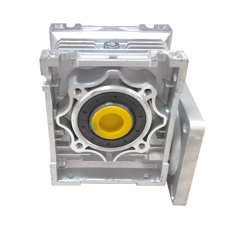 NMRV 50 Worm Gearbox Reducer Ratio 1:7.5~100 Single Double Output Gear ...