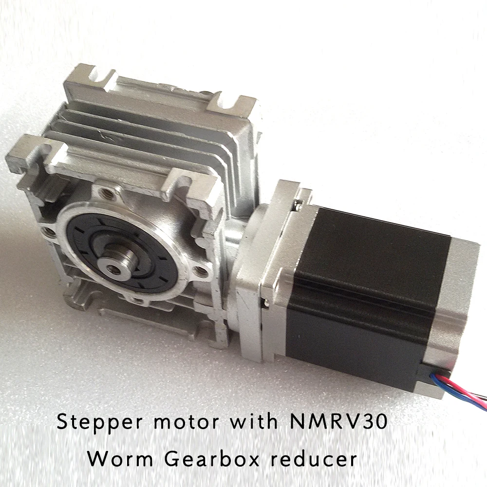 Low Noise NEMA 23 Stepper Motor Gear Box NMRV30 Ratio 5-80 57HS ...
