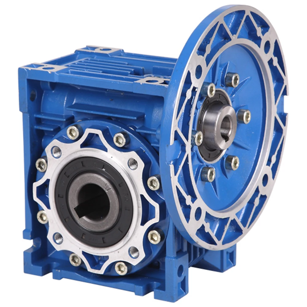 10 To 1 Reduction Gearbox Nmrv075 Speed Worm Reducer 19mm 24mm 28mm ...