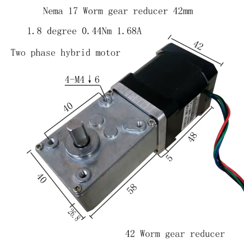 NEMA Flange Mounted Gearboxes | 17 NEMA Flange Worm Gearboxes
