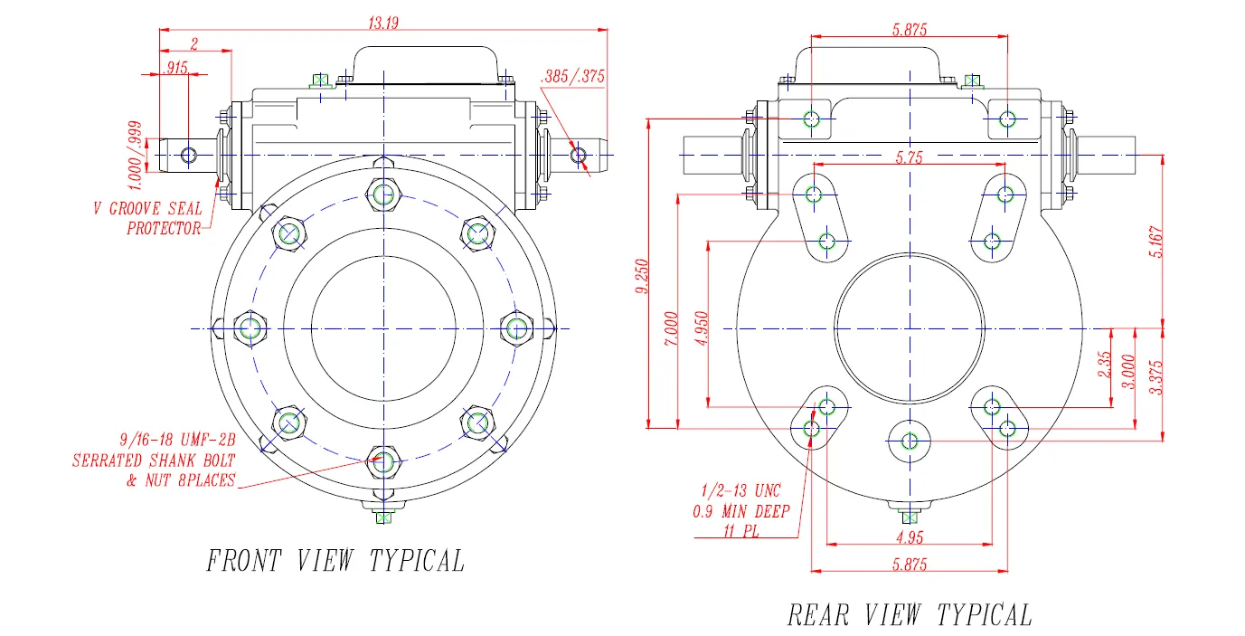 Center Pivot Irrigation Gearbox Drive Motors AEP-1 Series - reducers ...